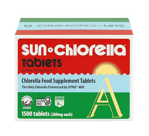 Sun Chlorella A - Suplemento Natural de Algas, Paquete de 1500 Tabletas ...