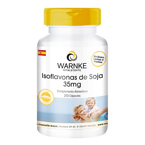 Isoflavonas de Soja 35mg – Orgánico y Natural, sin Ingeniería Genética ...