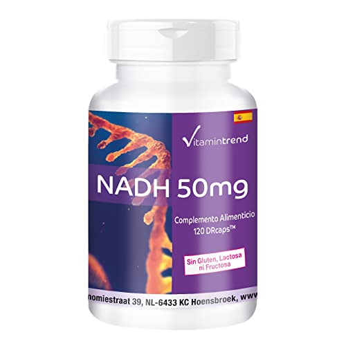 NADH 50mg - Potente apoyo energético en cápsulas veganas de alta dosis ...
